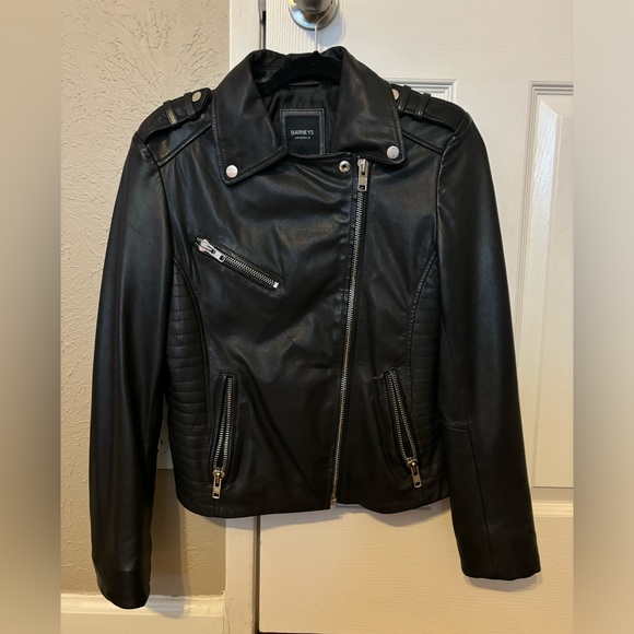 Barneys New York | Jackets & Coats | Barney New York Leather Biker ...